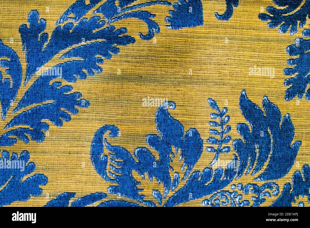 Fragment of Retro Fabric Pattern Wallpaper with Colorful Floral ...