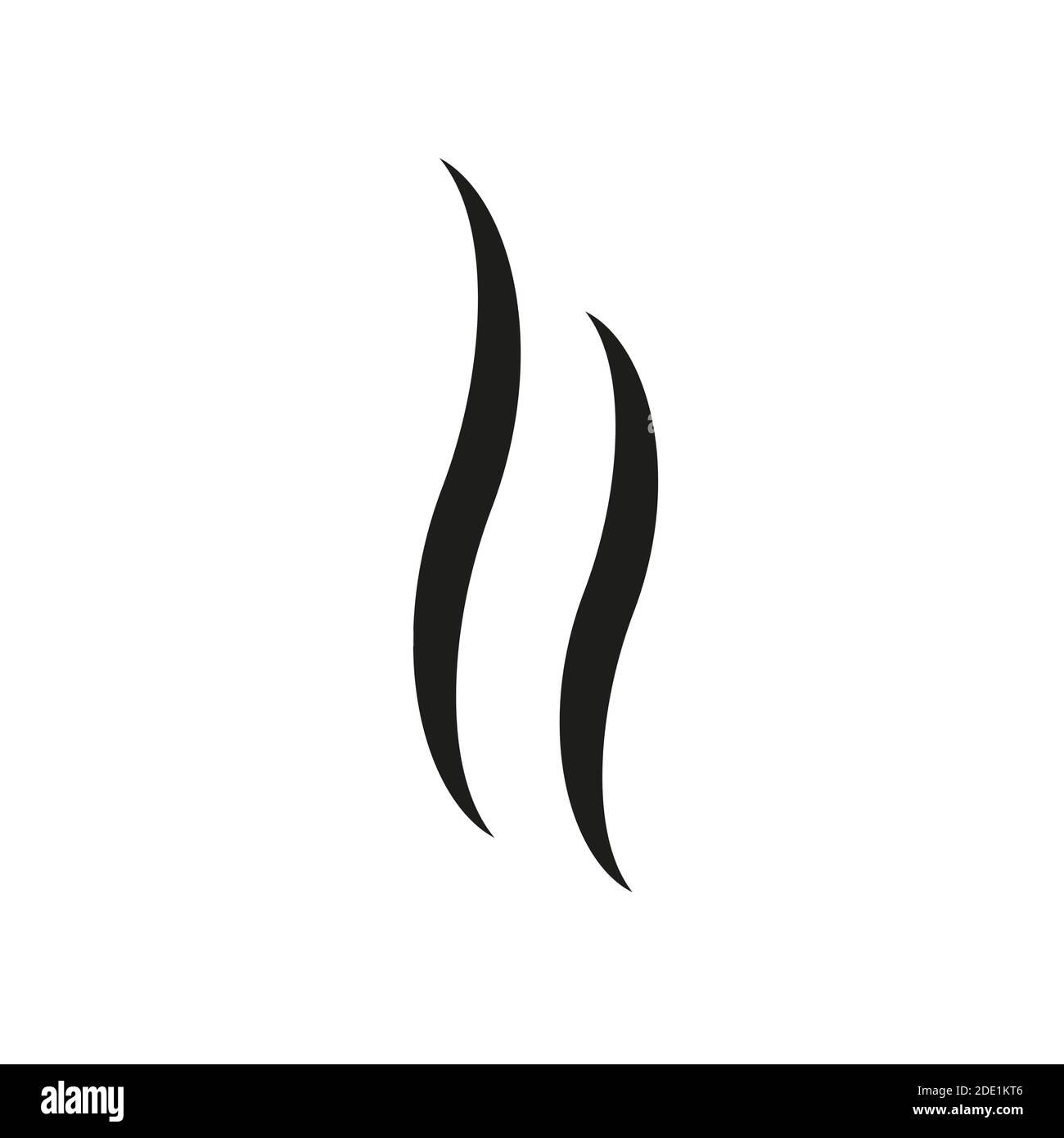 Aroma smoke icon isolated. Vaporize, steam, vapor, odor sign or smell ...