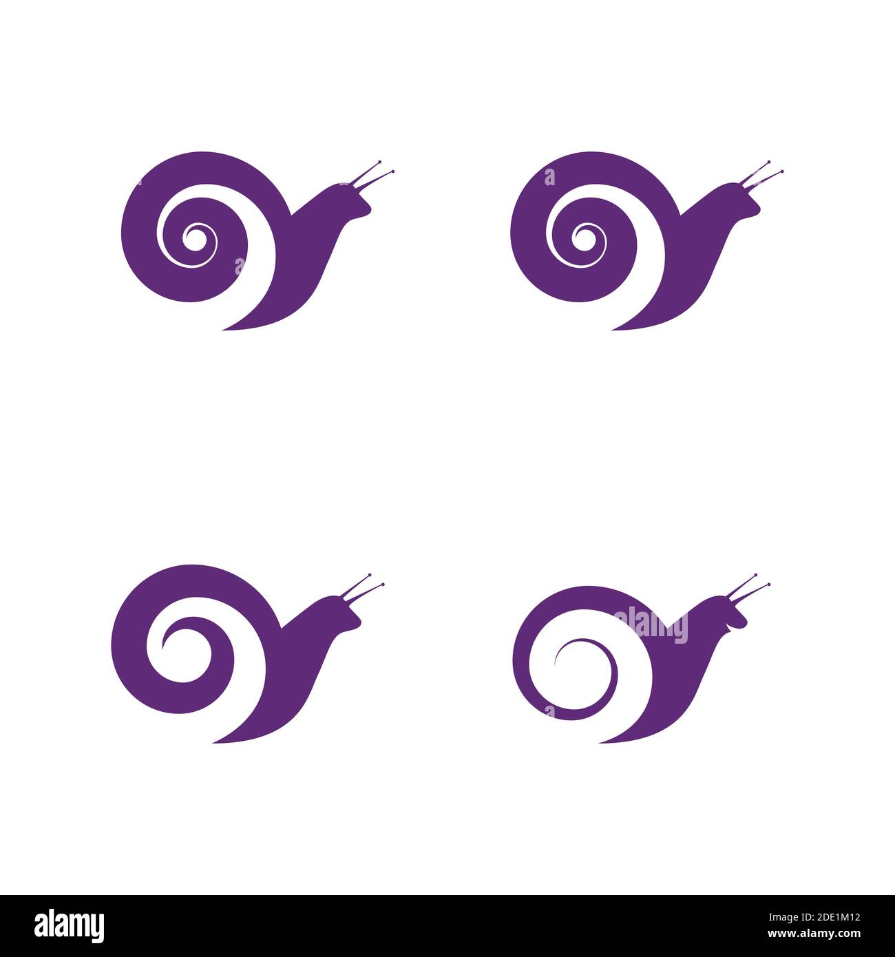 Sea snail silhouette vector vectors hi-res stock photography and images ...