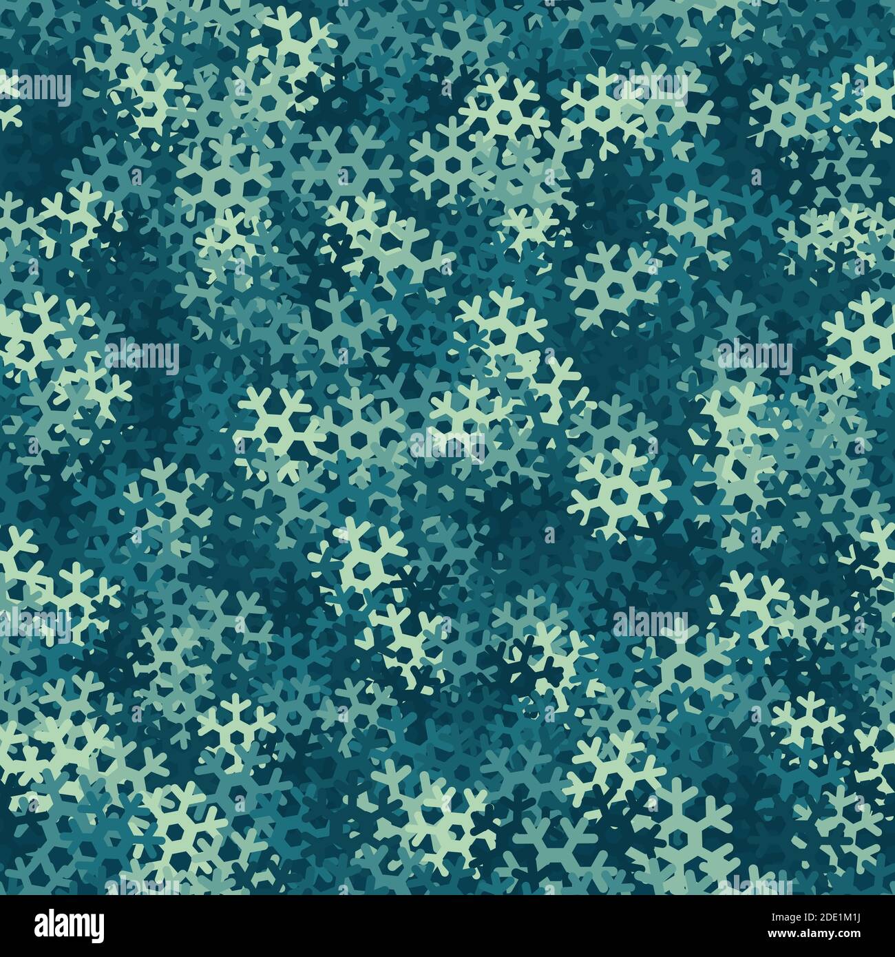 Vector holiday texture, seamless winter pattern with pretty snowflakes ...