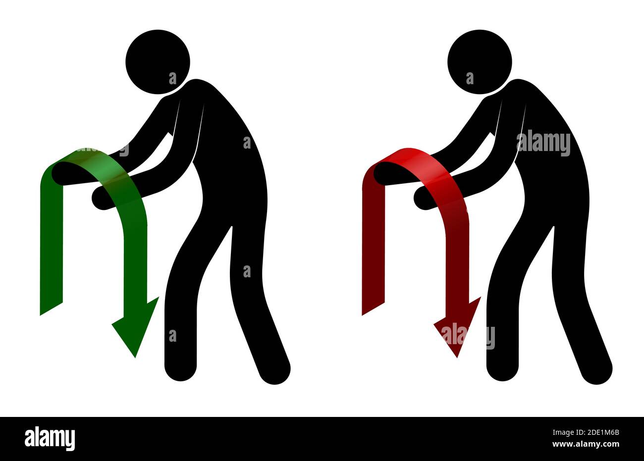 Hands dying person Stock Vector Images - Alamy