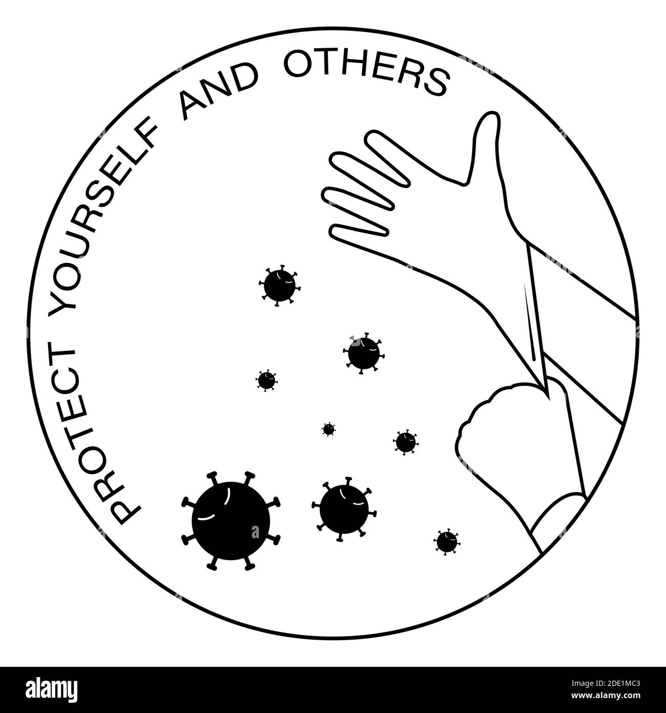 Protecting yourself and others Stock Vector Images - Alamy