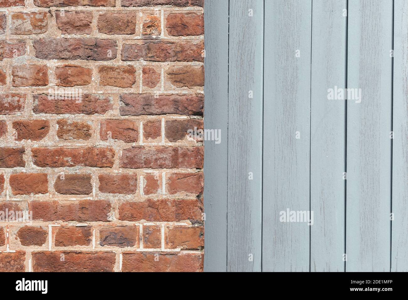 brick wall and wood panel background Stock Photo - Alamy