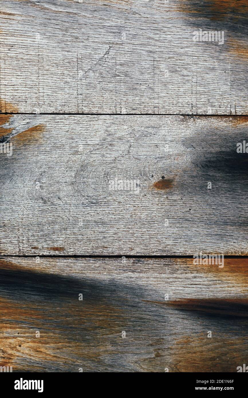 Old rusty wood panel with blue and orange colors Stock Photo - Alamy