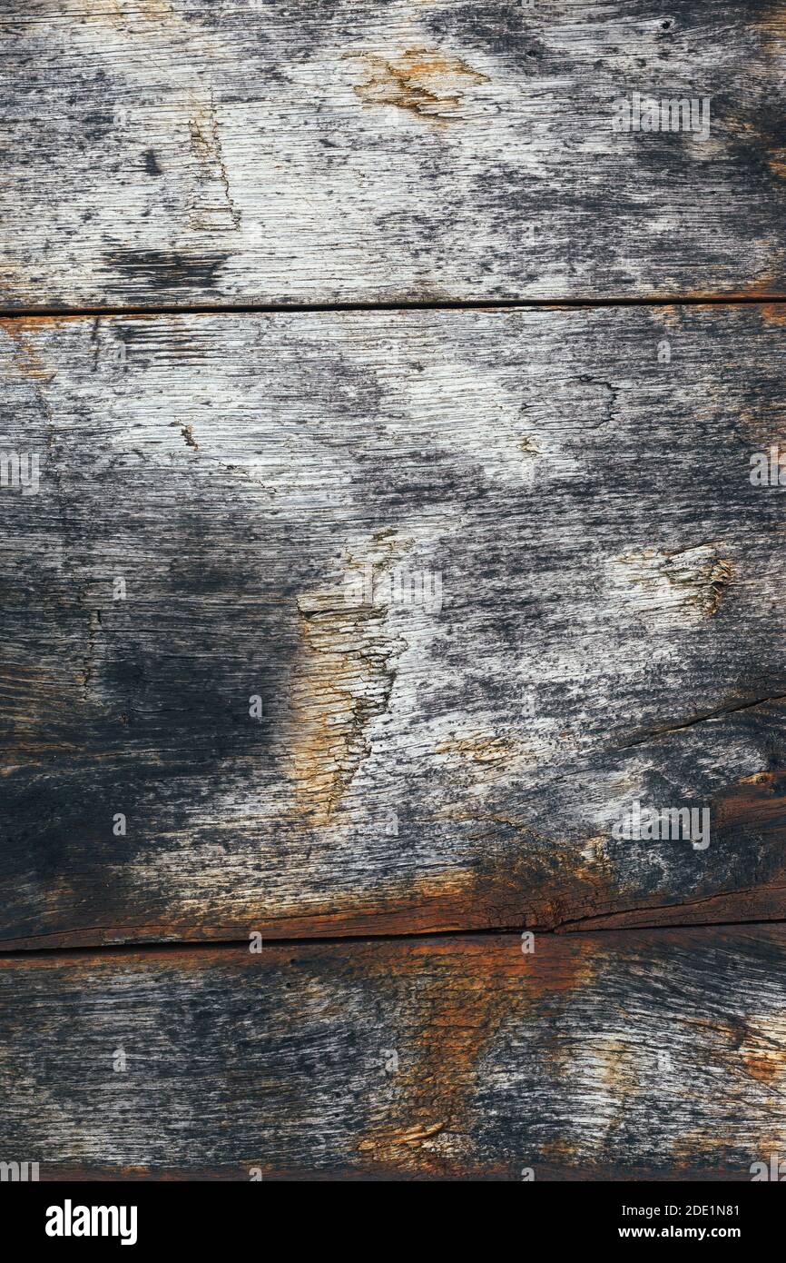 Old rusty wood panel with blue and orange colors Stock Photo - Alamy