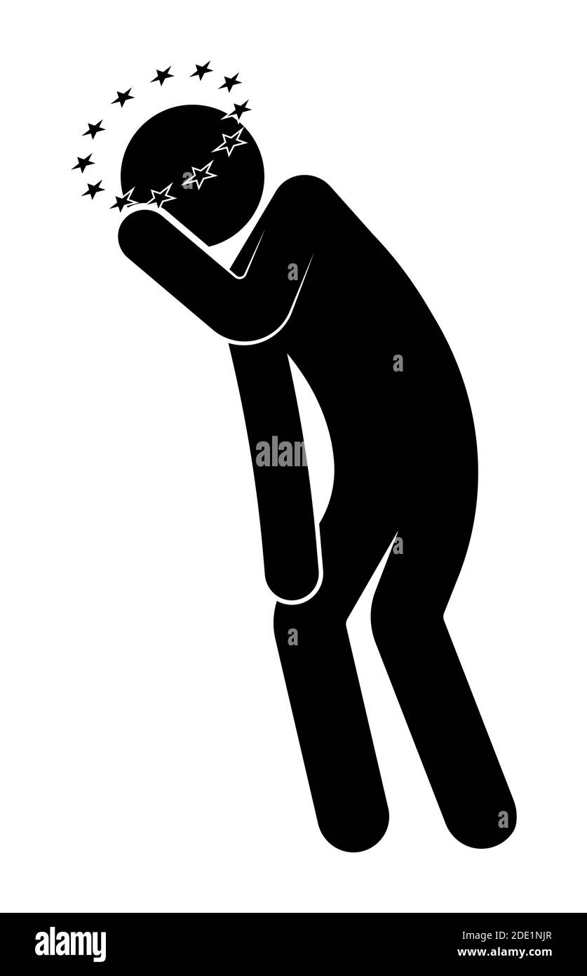 Dizziness vector vectors hi-res stock photography and images - Alamy