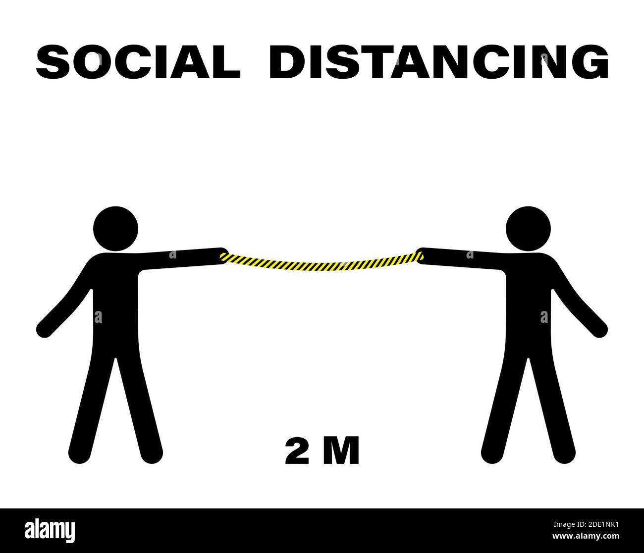 Social distancing. Keep 2 meter distance. Coronovirus epidemic ...