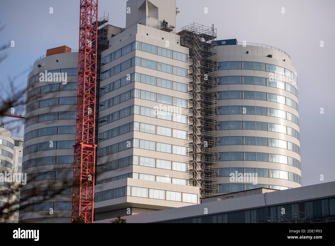 The landmark of the university clinic, the towers of the central clinic ...