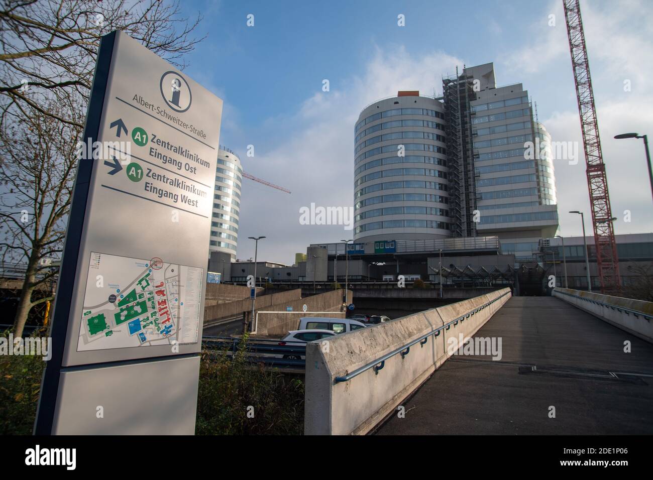 The landmark of the university clinic, the towers of the central clinic ...