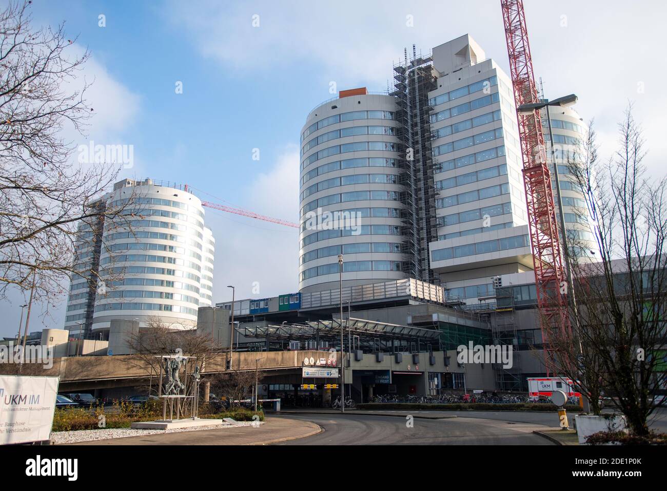 The landmark of the university clinic, the towers of the central clinic ...