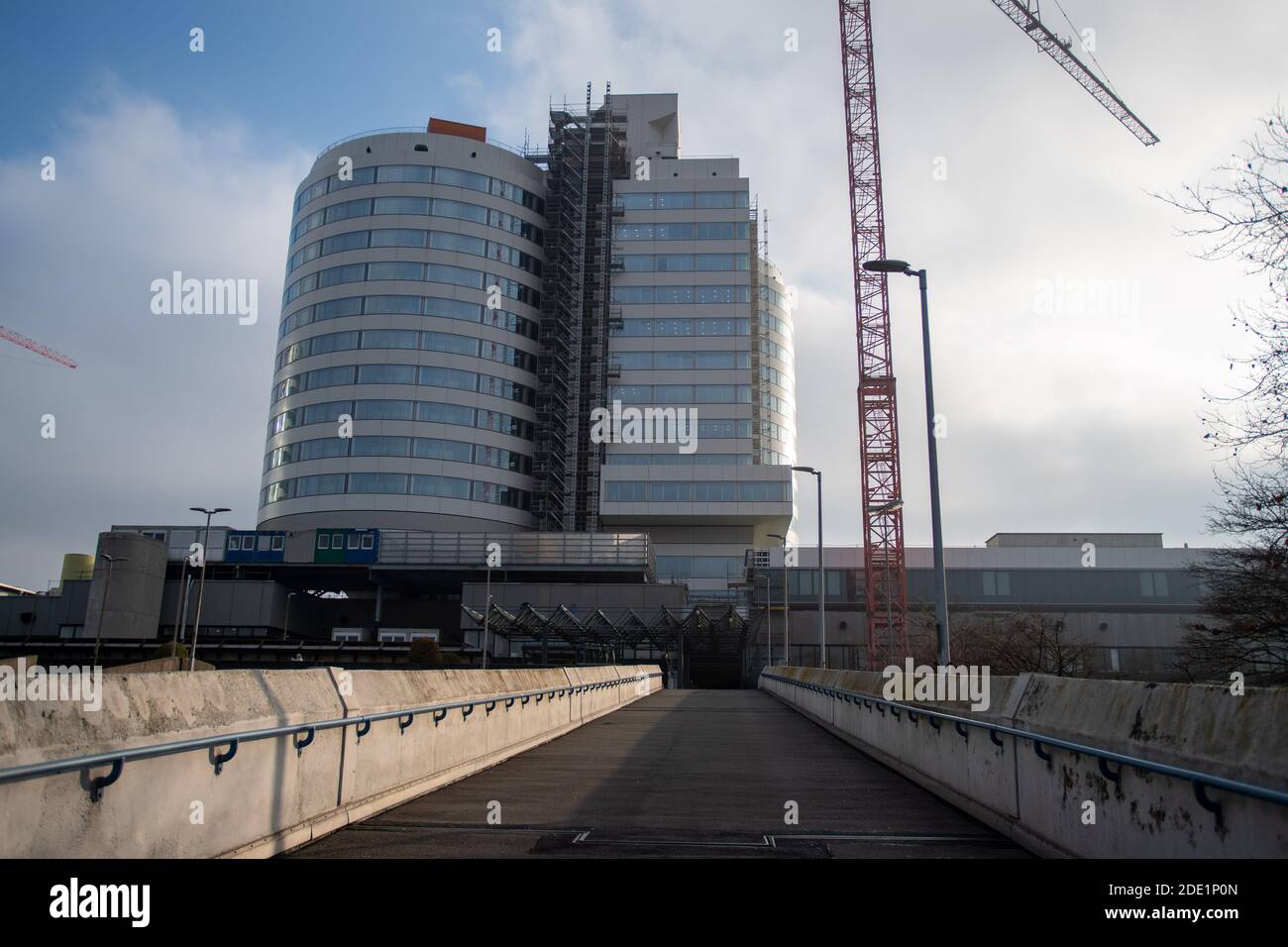 The landmark of the university clinic, the towers of the central clinic ...