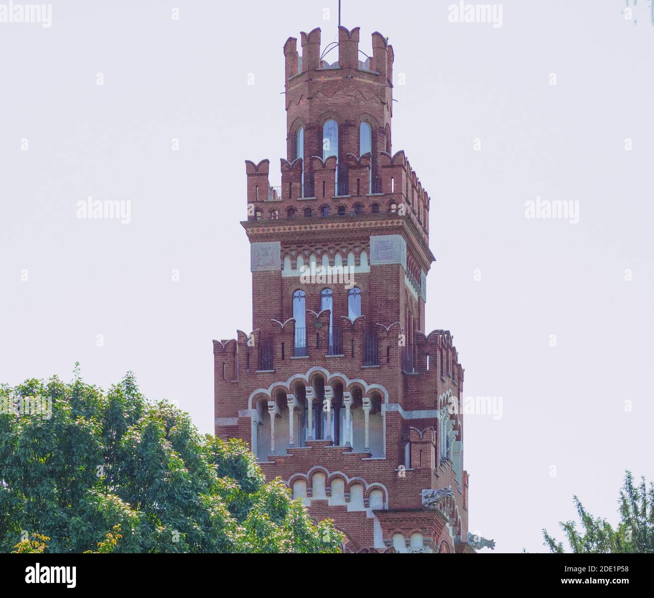 Tower of Villa Crespi also called the castle, was the residence of the ...