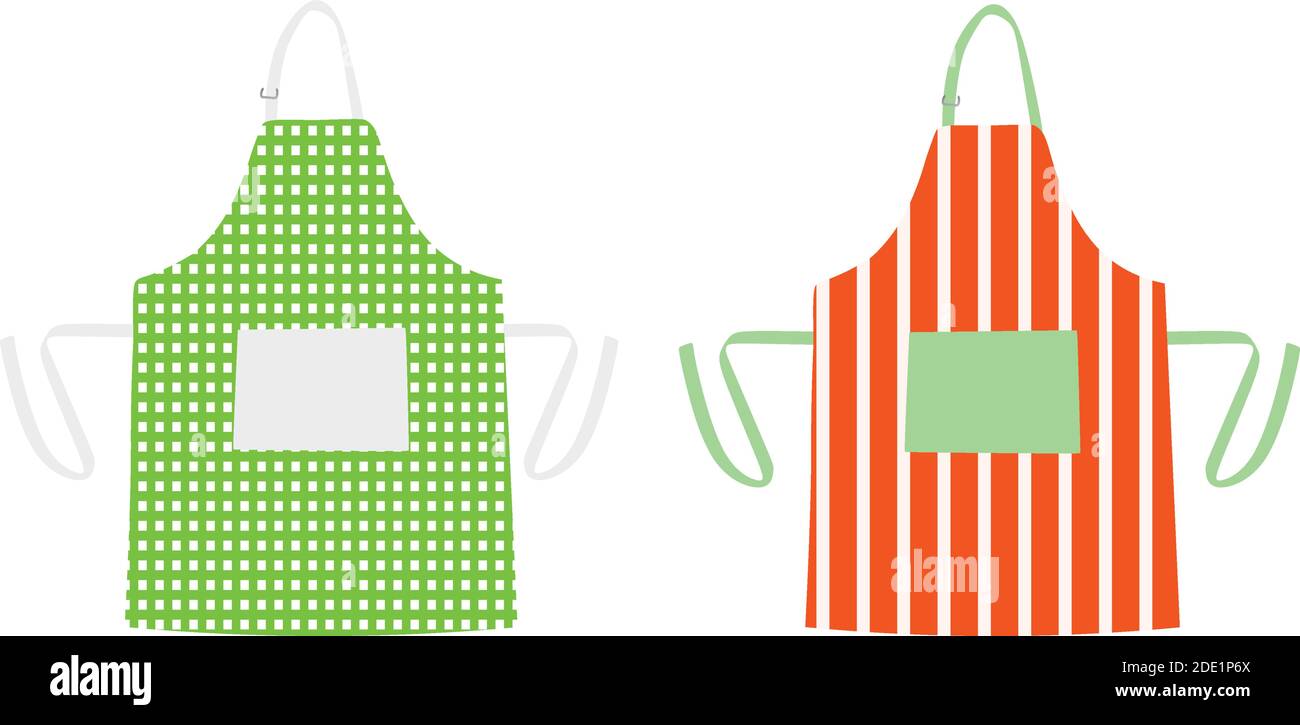 Two kitchen aprons with patterns, vector Stock Vector Image & Art - Alamy
