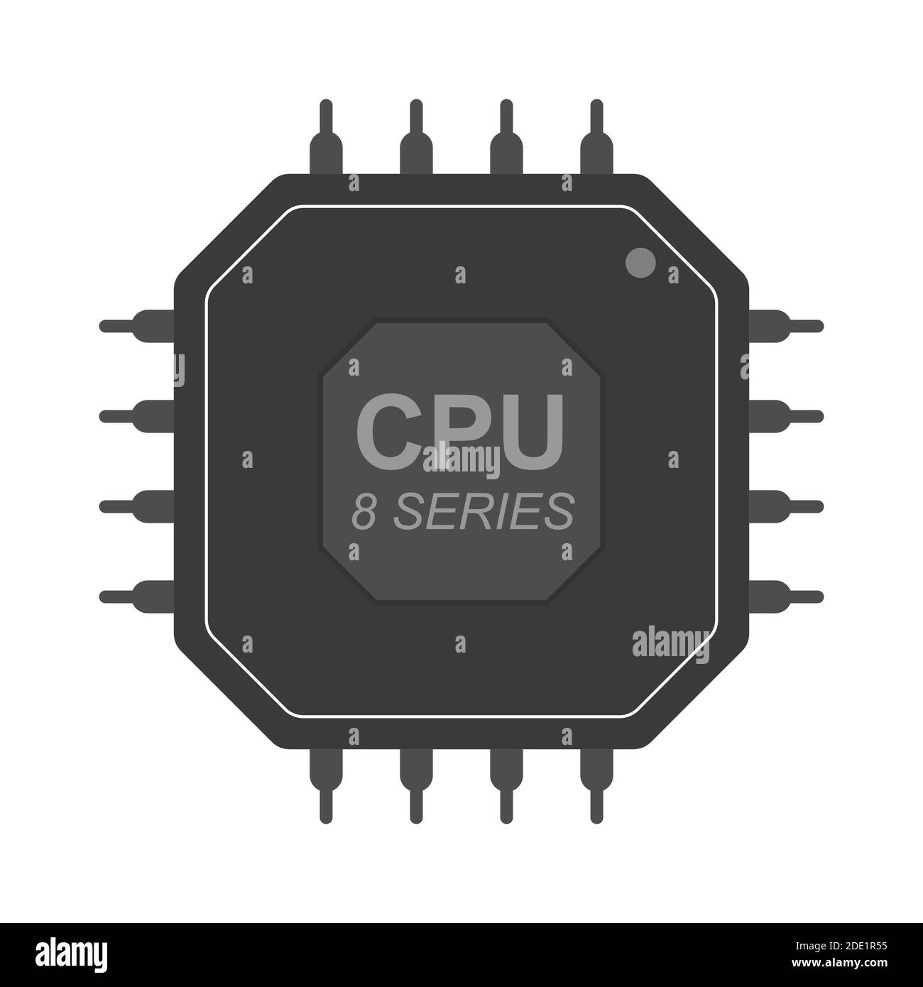 CHIP icon. Vector illustration for thematic design. Flat style Stock ...