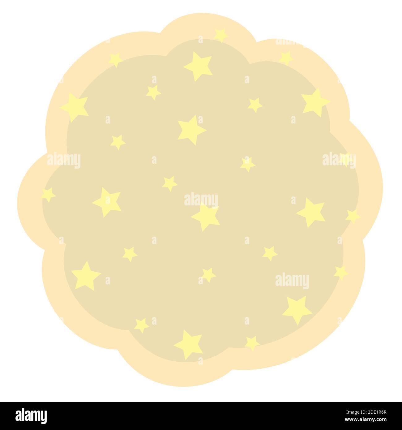 Abstract background. Asterisks. Cartoon flat style. Soft rounded clouds ...