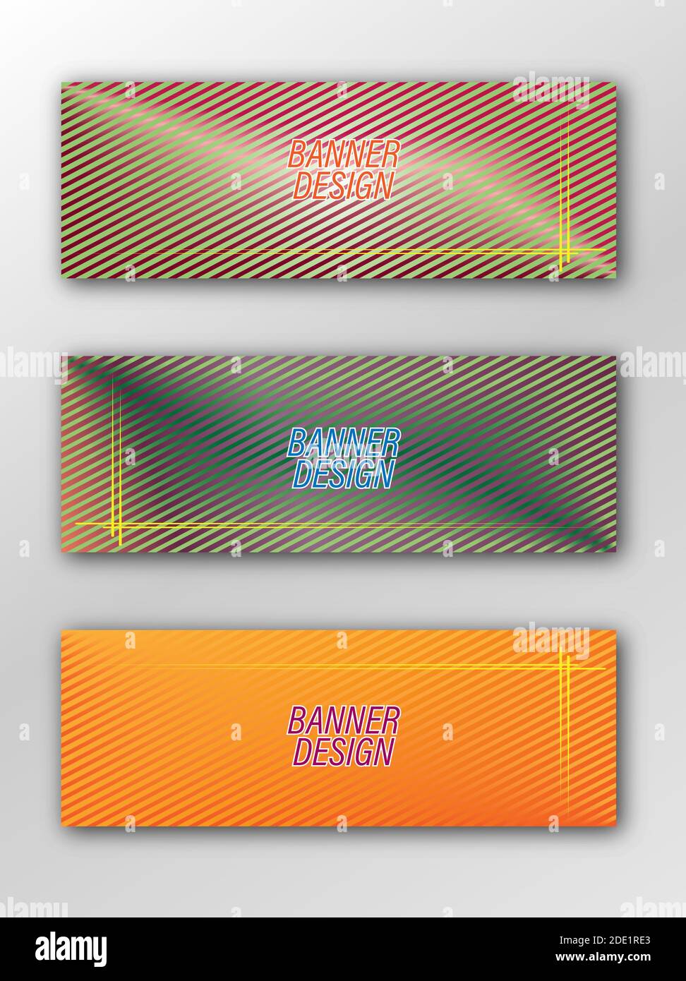 Abstract vector banner template. Illustration for the design of banners ...