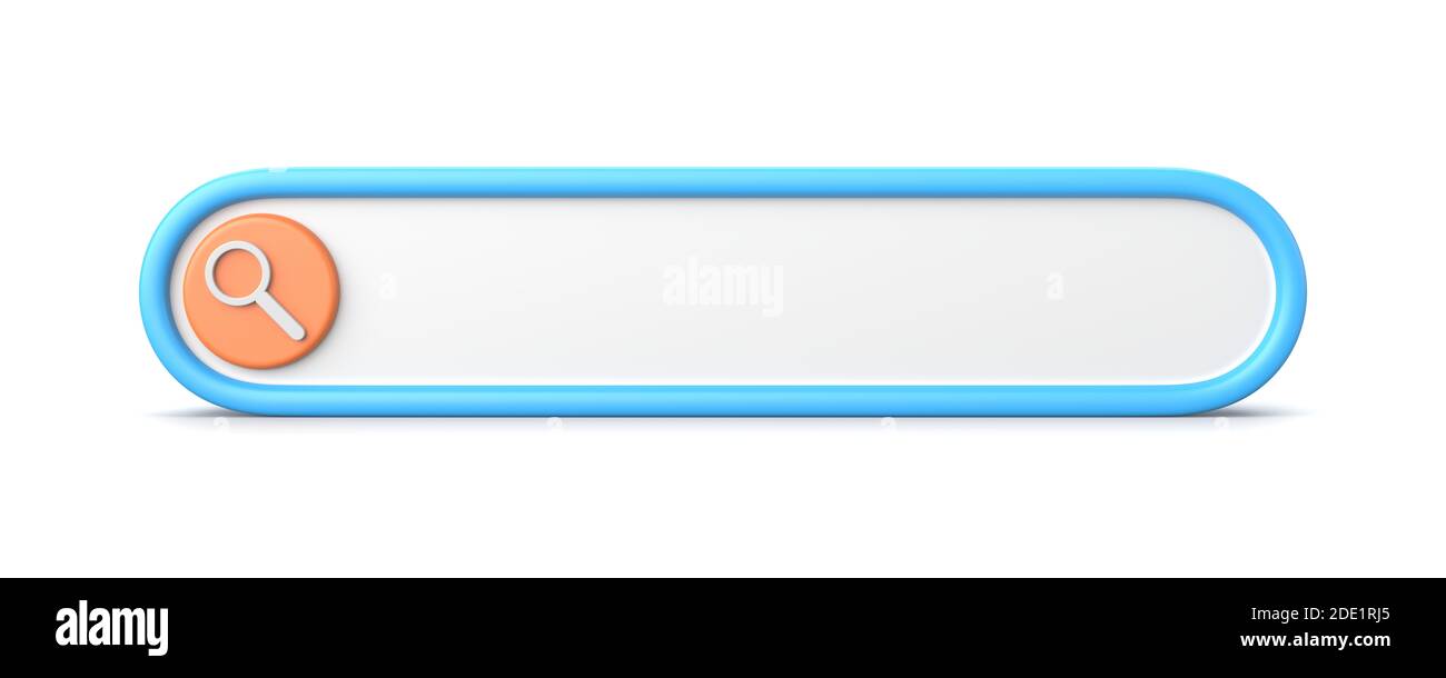 3D Search Bar on White Stock Photo - Alamy