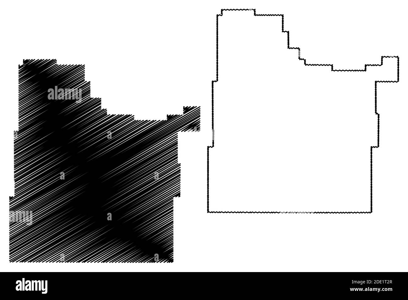 Custer montana map Stock Vector Images - Alamy