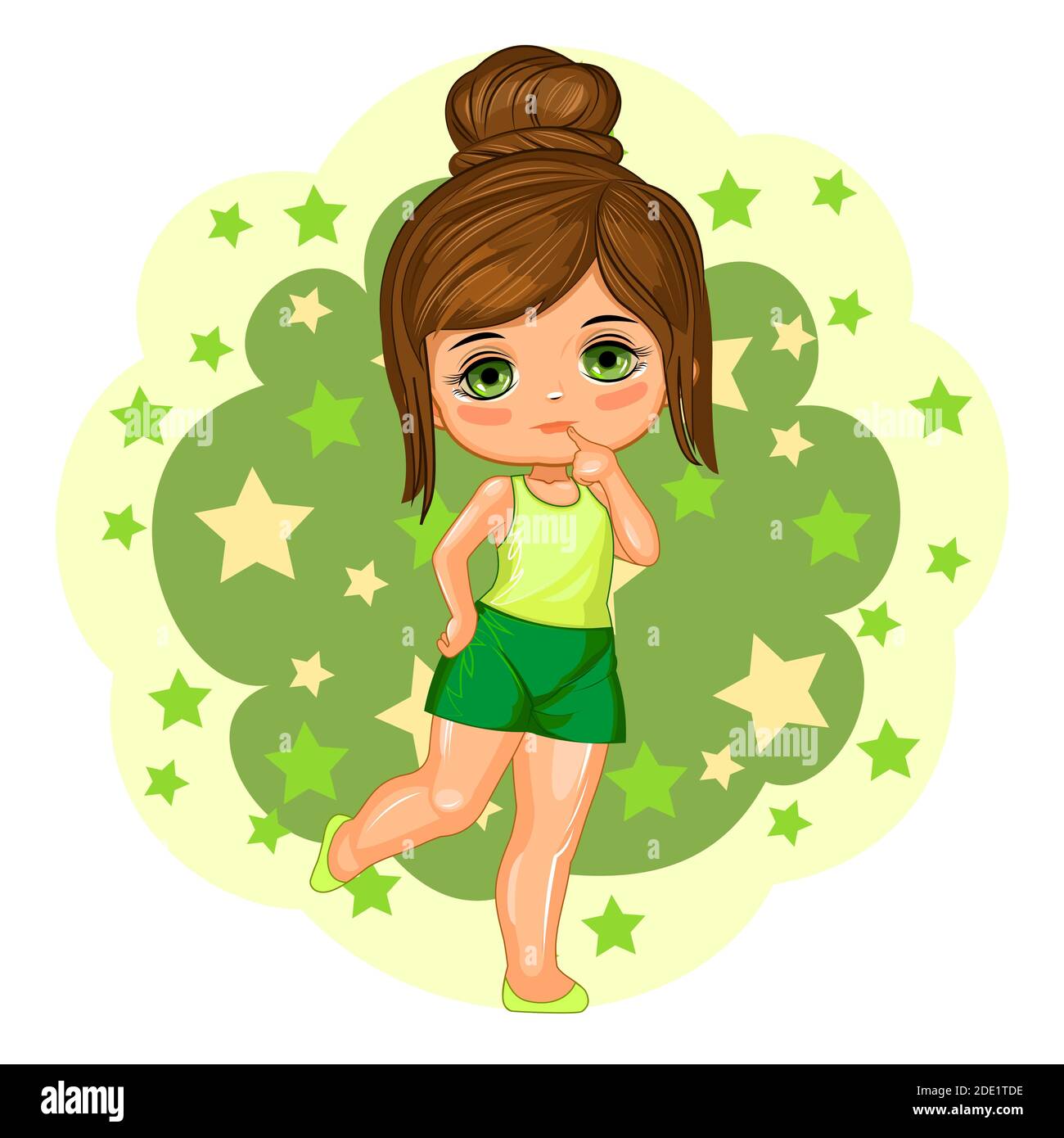 Funny Short Girl Cartoon
