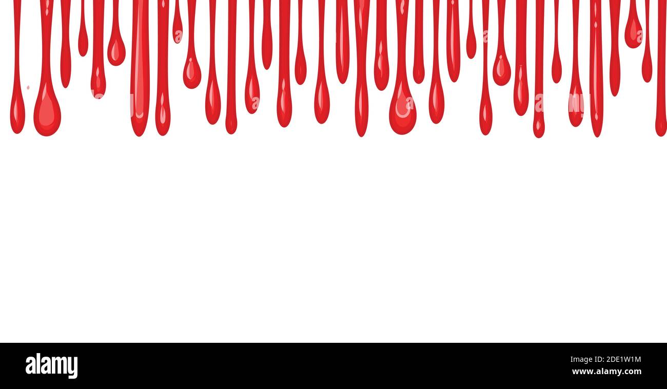 Fluid drips. Ketchup. Red caramel. Thick flowing paint. Slime. The ...