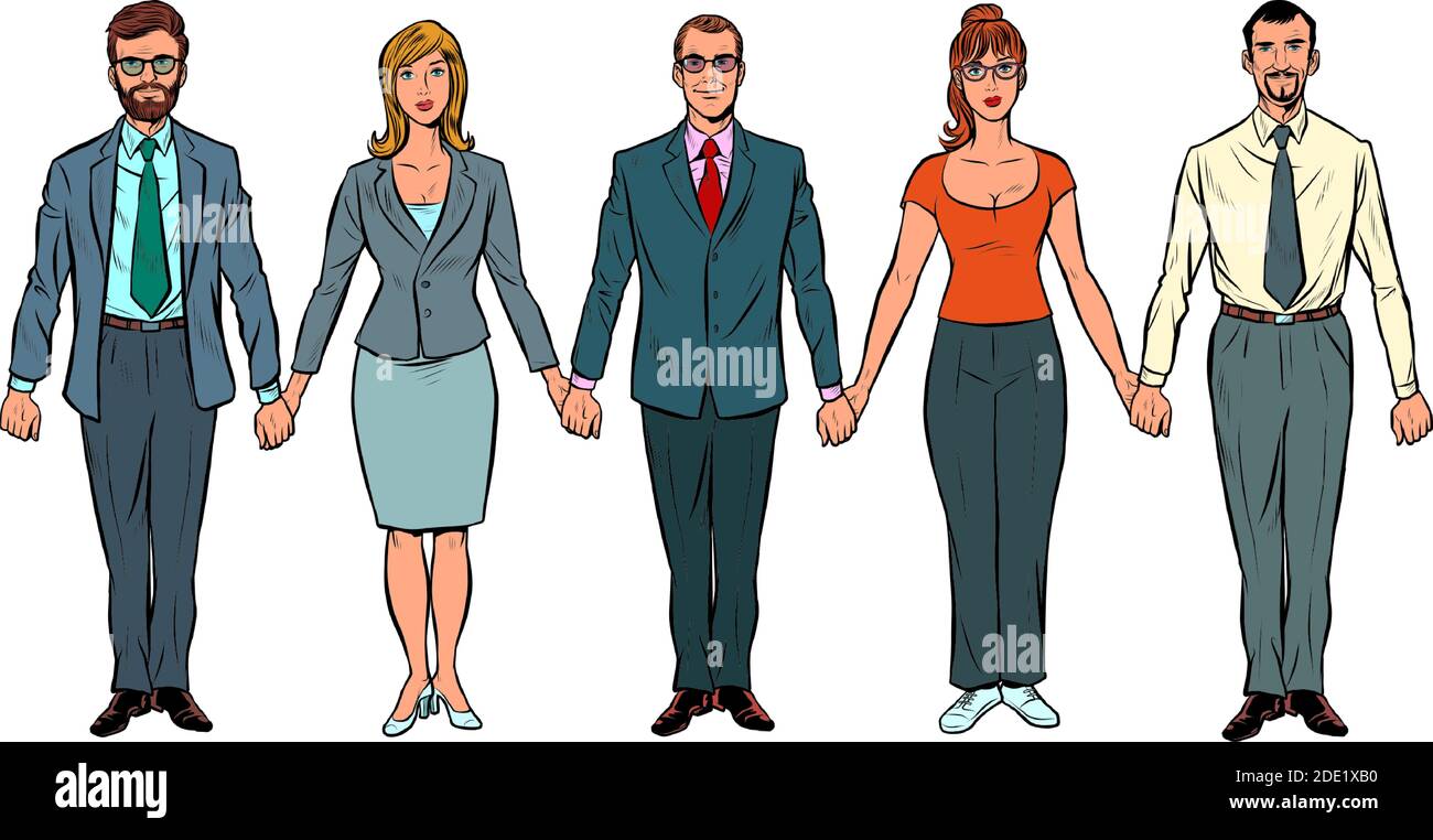 Joined hands Stock Vector Images - Alamy