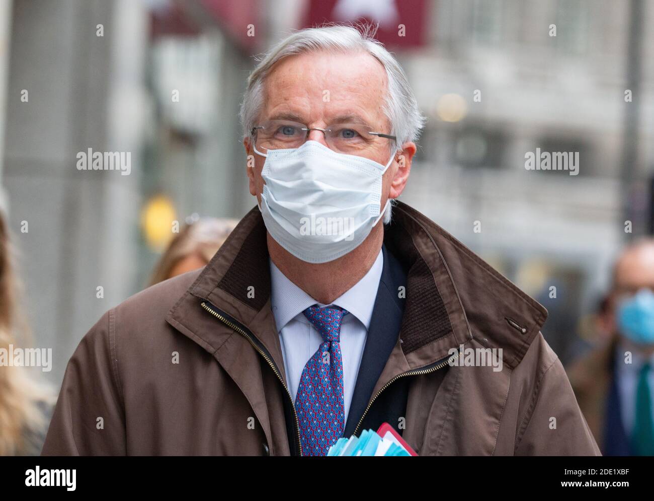 London, UK. 28th Nov, 2020. EU Chief negotiator, Michel Barnier, in ...