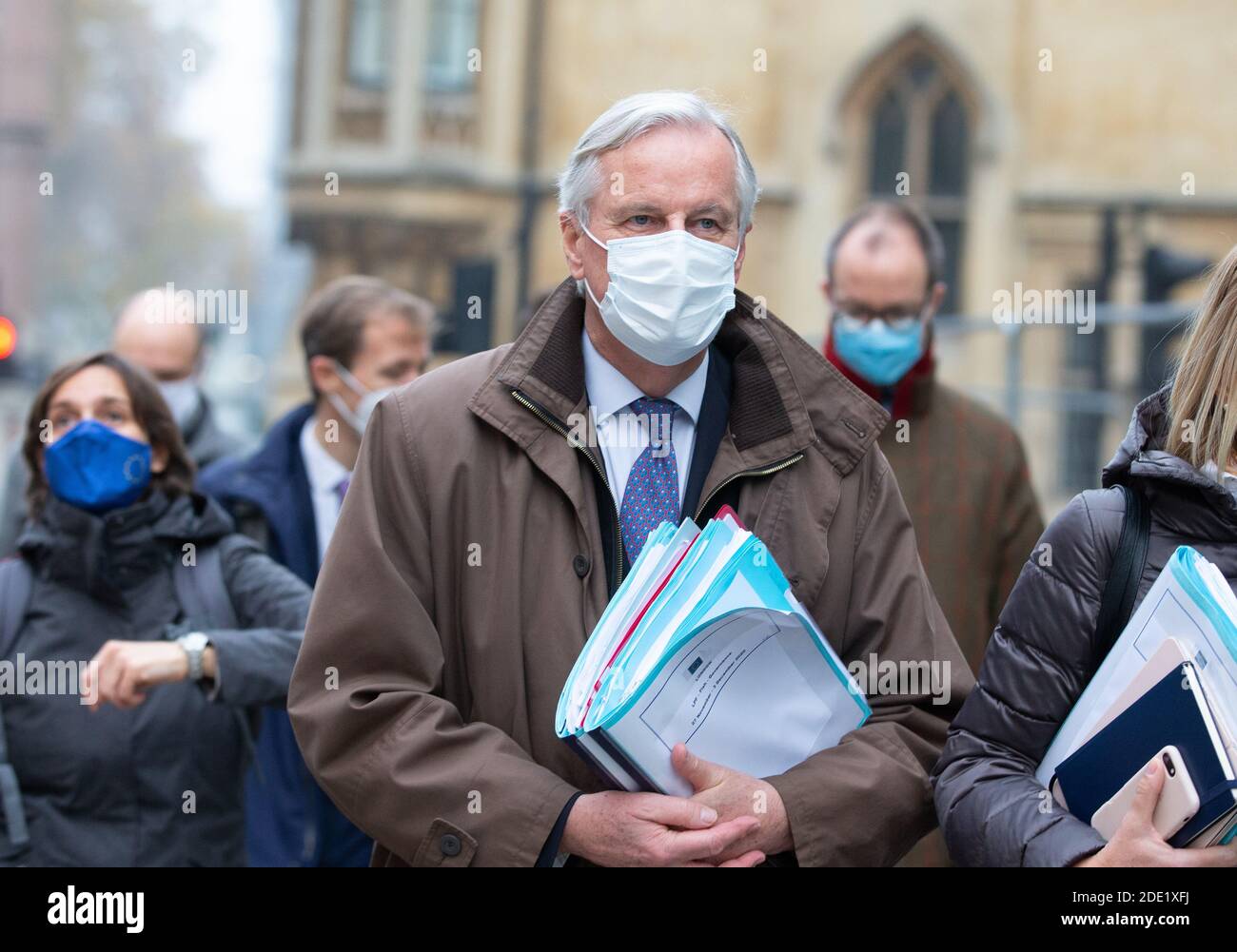 London, UK. 28th Nov, 2020. EU Chief negotiator, Michel Barnier, in ...