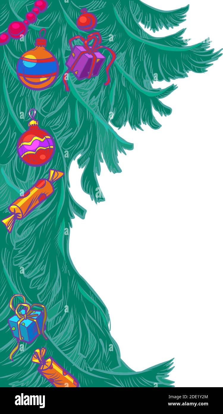 Christmas background design fir Stock Vector Images - Alamy