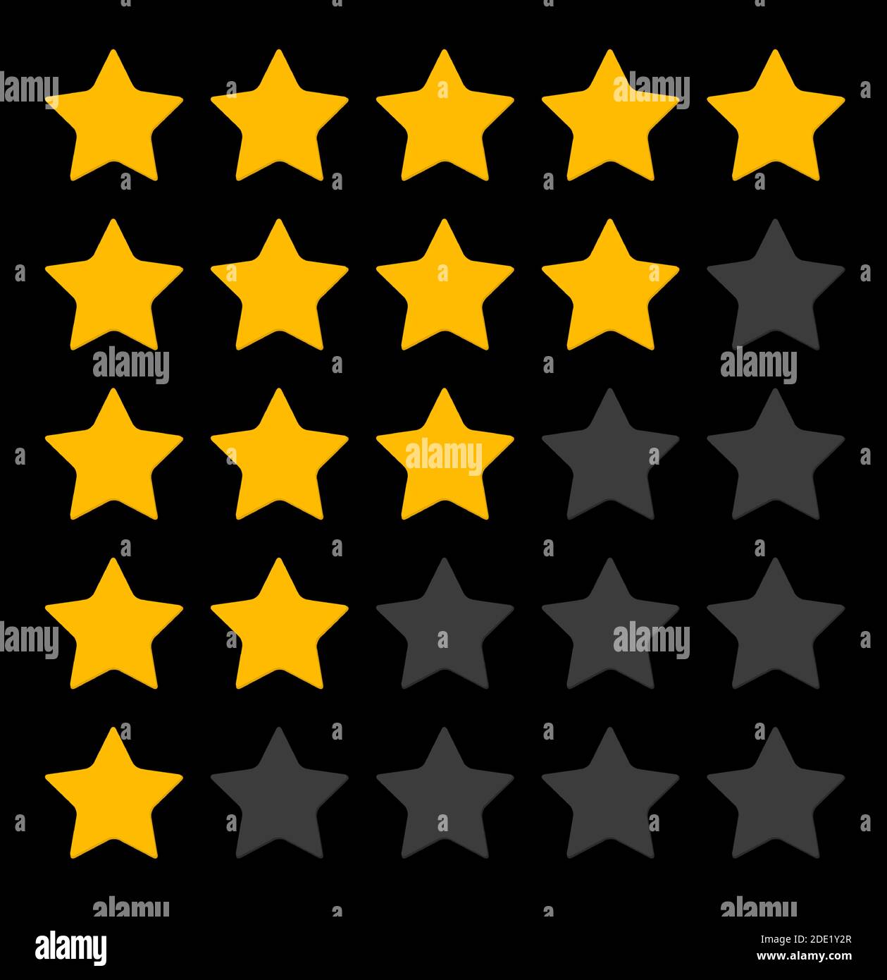Five star review pattern hi-res stock photography and images - Alamy