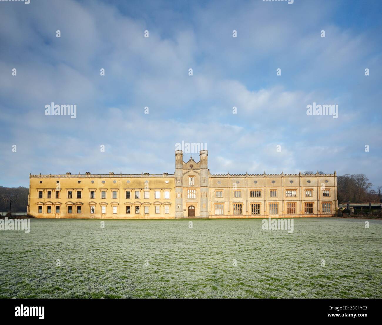 Ashton Court Mansion on a frosty winter morning; . Bristol. UK Stock ...