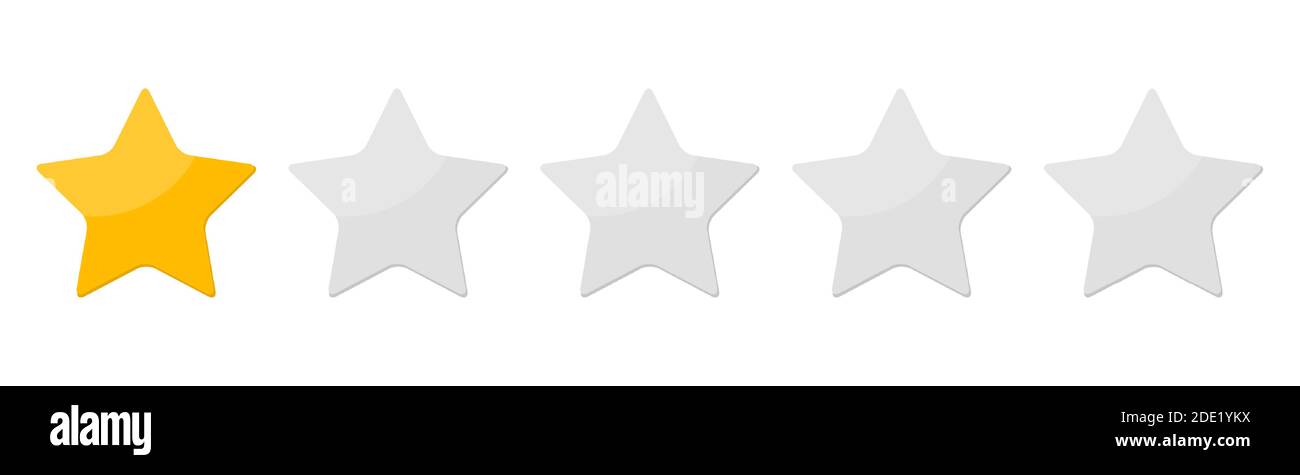 One 1 Star rank background. Vector Illustration EPS10 Stock Vector ...