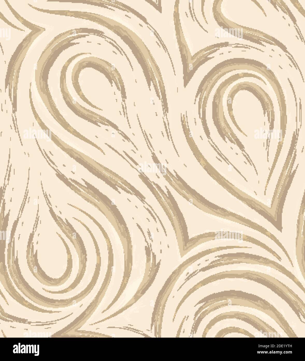 Vector seamless pattern in trendy Set Sail Champagne colors. Flowing loop stripes and corners ...