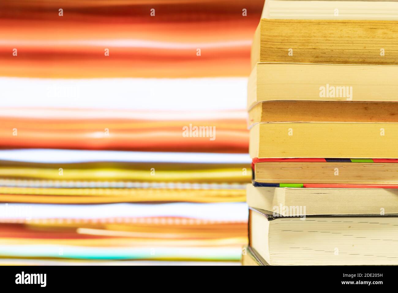 Colourful books at library shelf hi-res stock photography and images ...