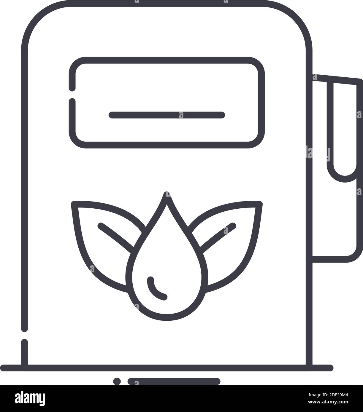 Fuel station icon, linear isolated illustration, thin line vector, web ...