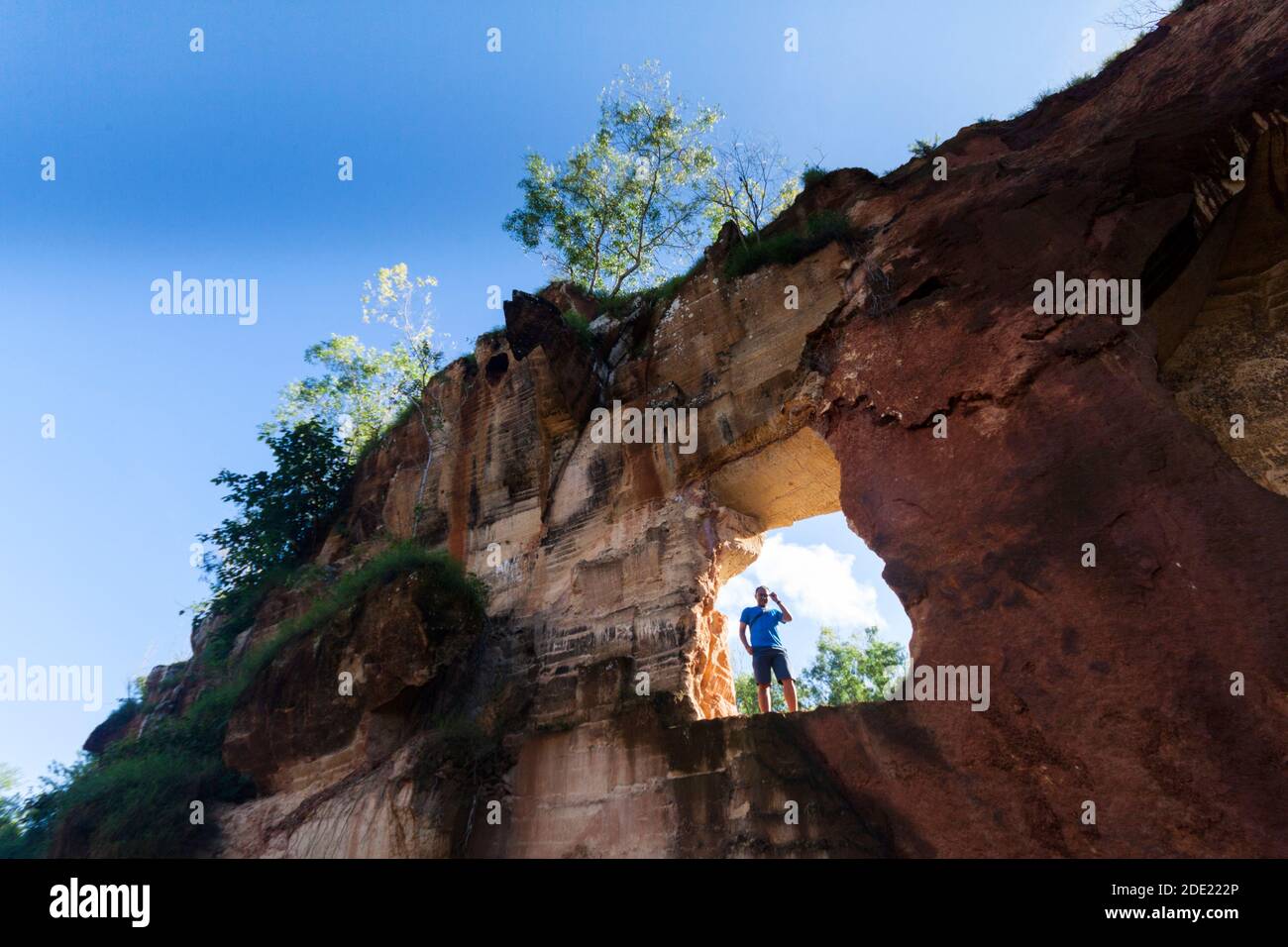The location of the limestone mine has become a tourist destination ...