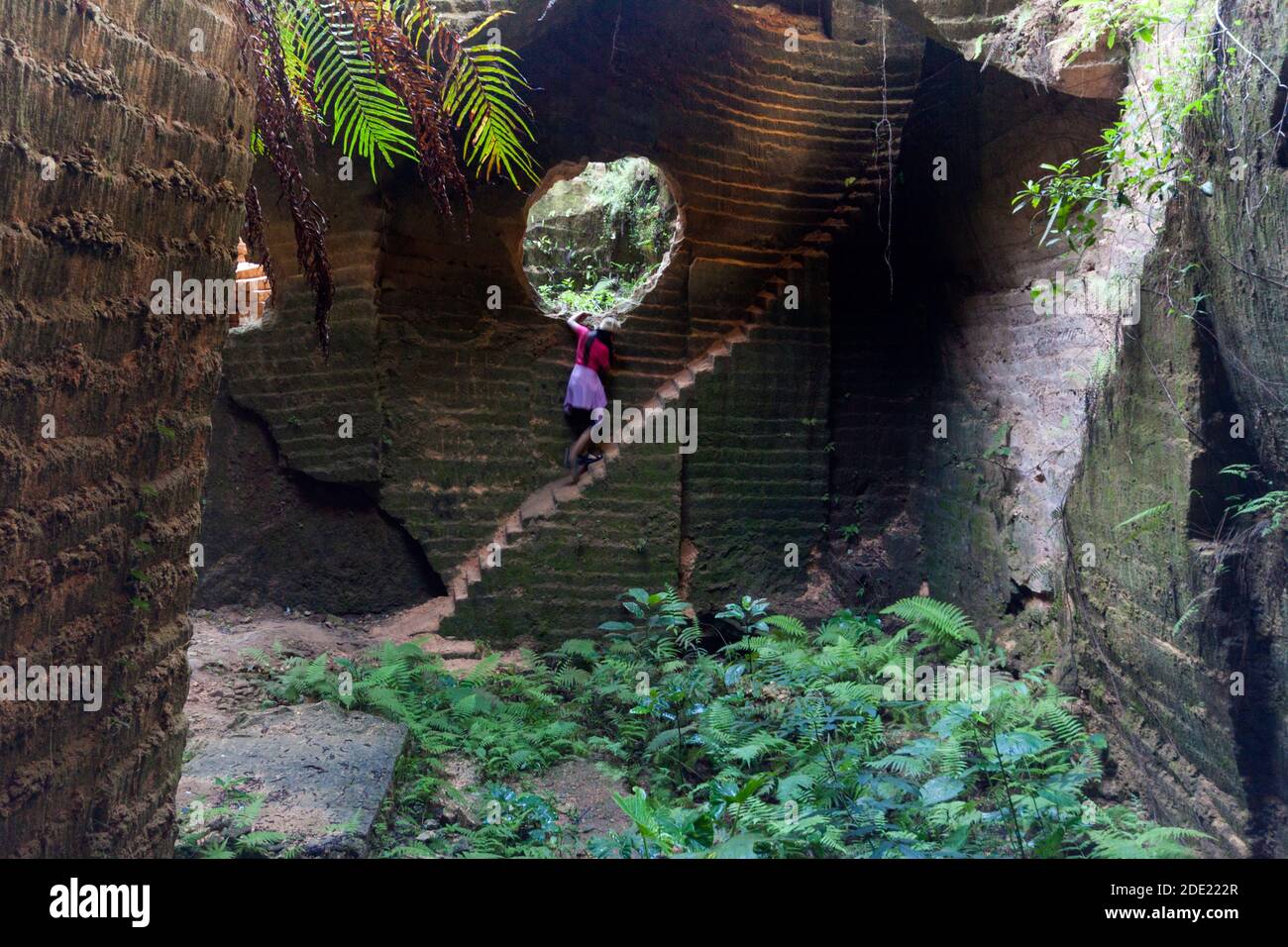 The location of the limestone mine has become a tourist destination ...