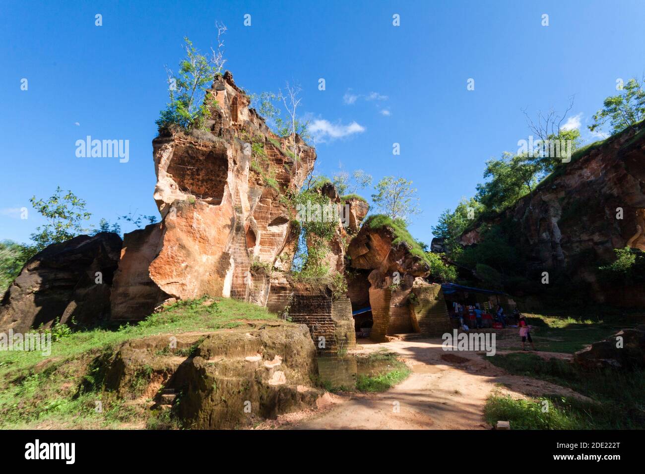 The location of the limestone mine has become a tourist destination ...