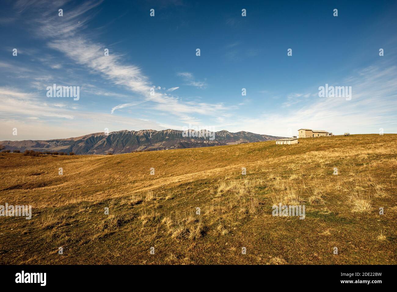 Lessinia Plateau (Altopiano della Lessinia) and the Mountain Range of ...