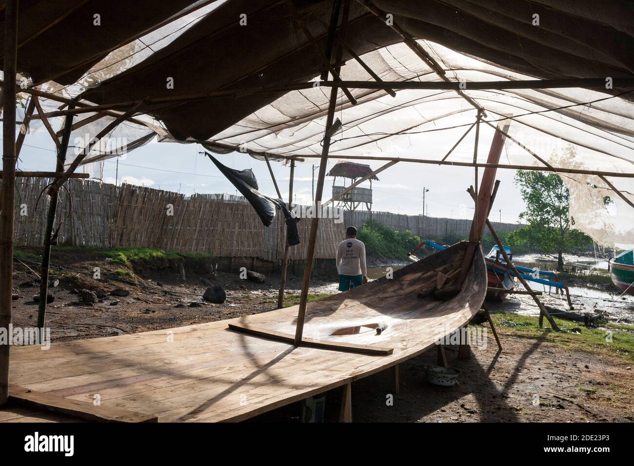 Payangan Beach is a fishing village with traditional boats. The perfect ...