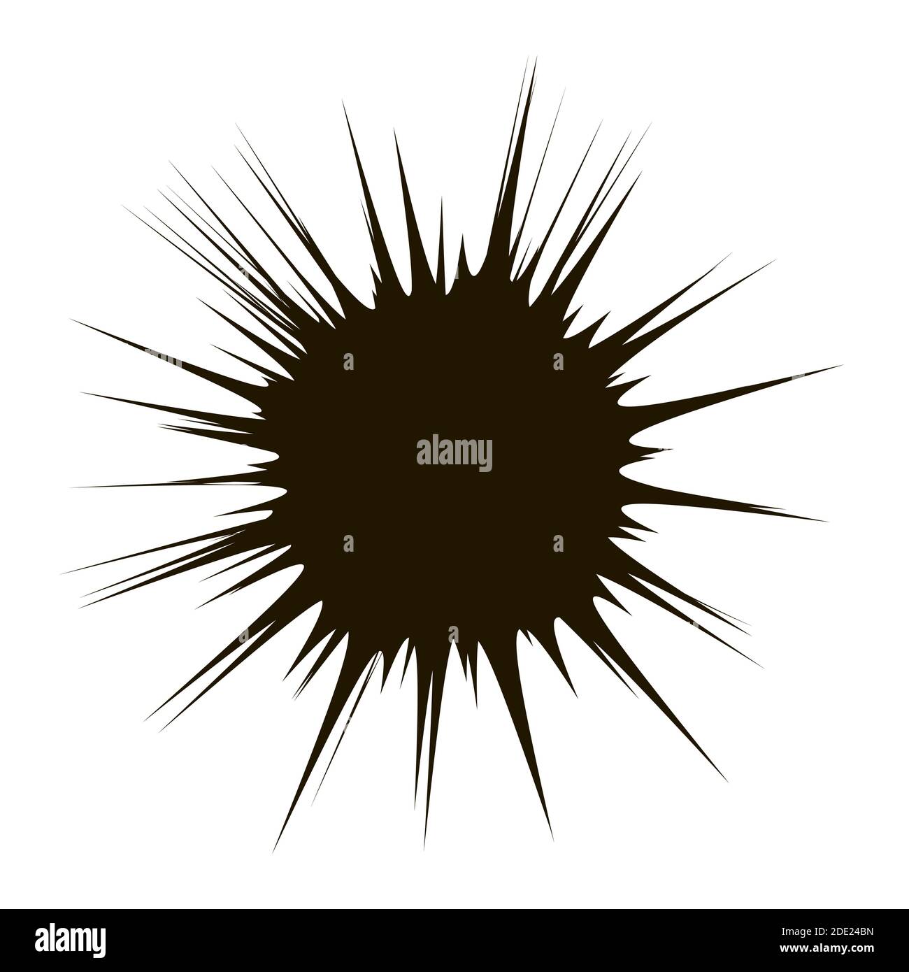 Explode Flash, Cartoon Explosion, Star Burst Isolated on White ...