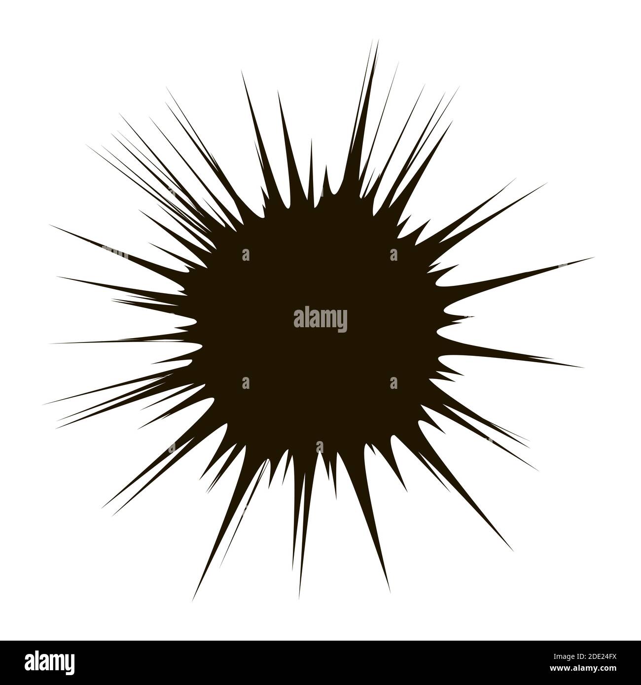 Explode Flash, Cartoon Explosion, Star Burst Isolated on White ...