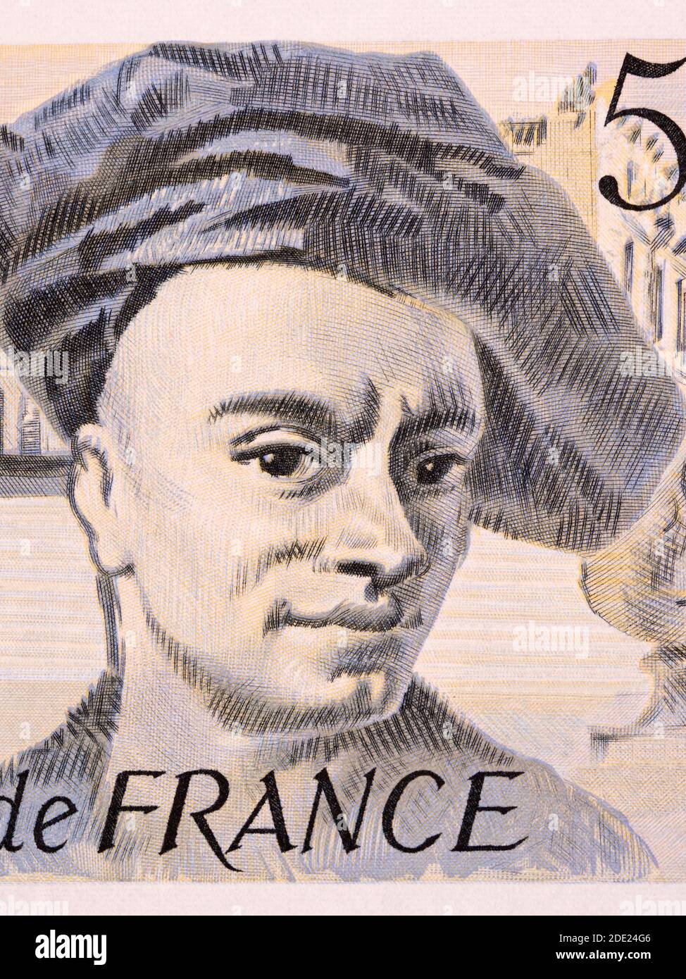 Maurice Quentin de la Tour a portrait from French money Stock Photo - Alamy