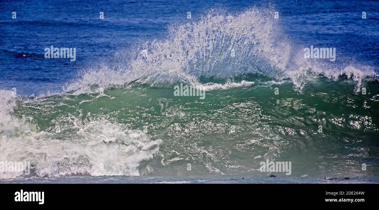 Waves in Atlantic Ocean, Cape Cross in Namibia Stock Photo - Alamy