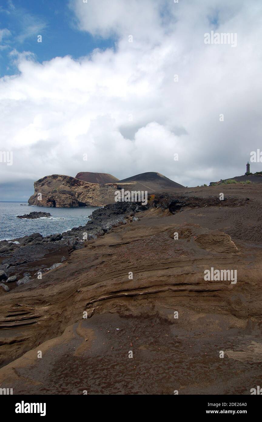 Area around of Capelinhos lighthouse in Faial island, Azores Portugal ...