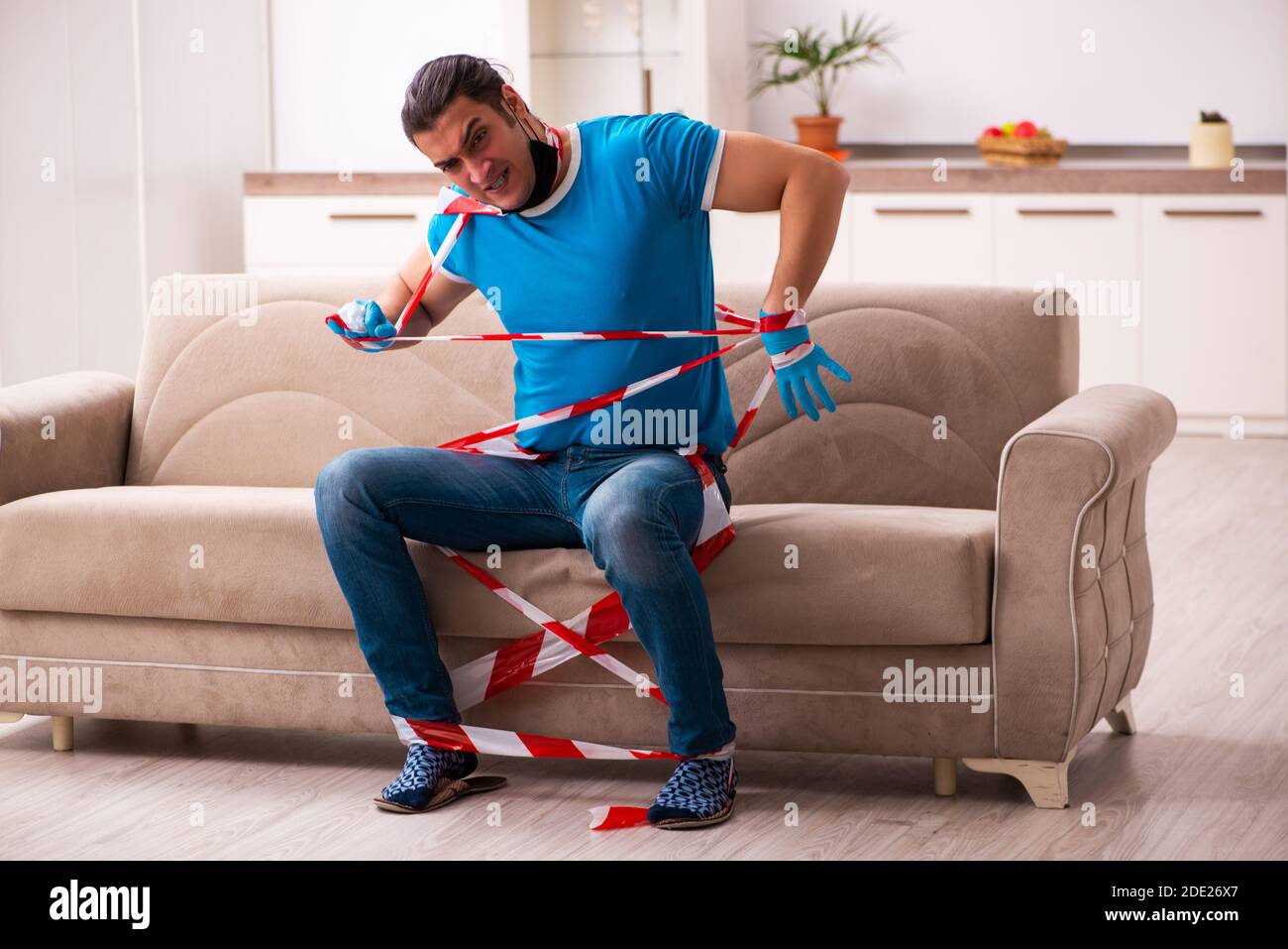 Man being restrained hi-res stock photography and images - Alamy