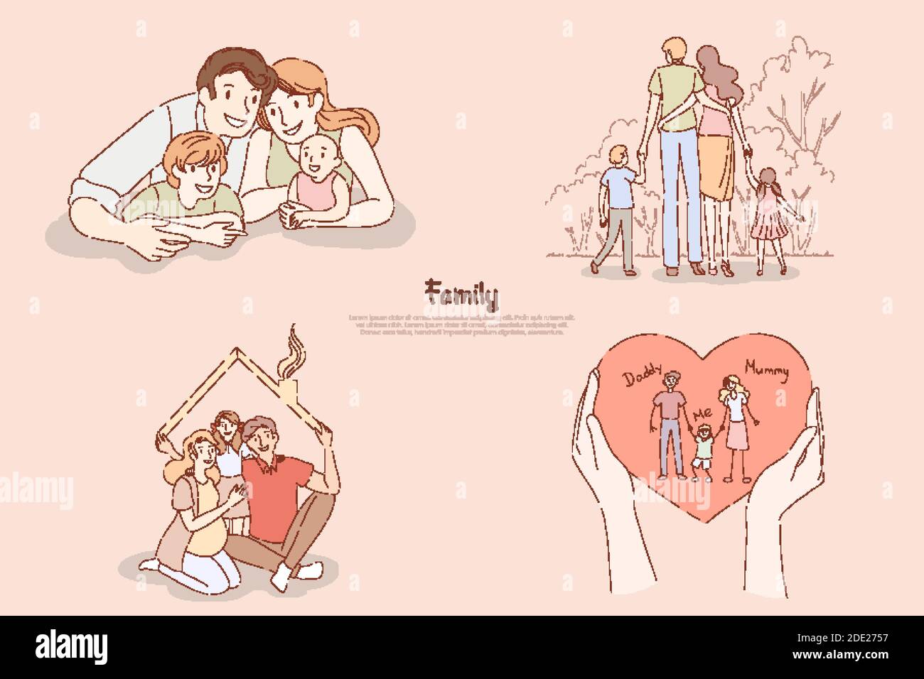 Family values vector vectors hi-res stock photography and images - Alamy