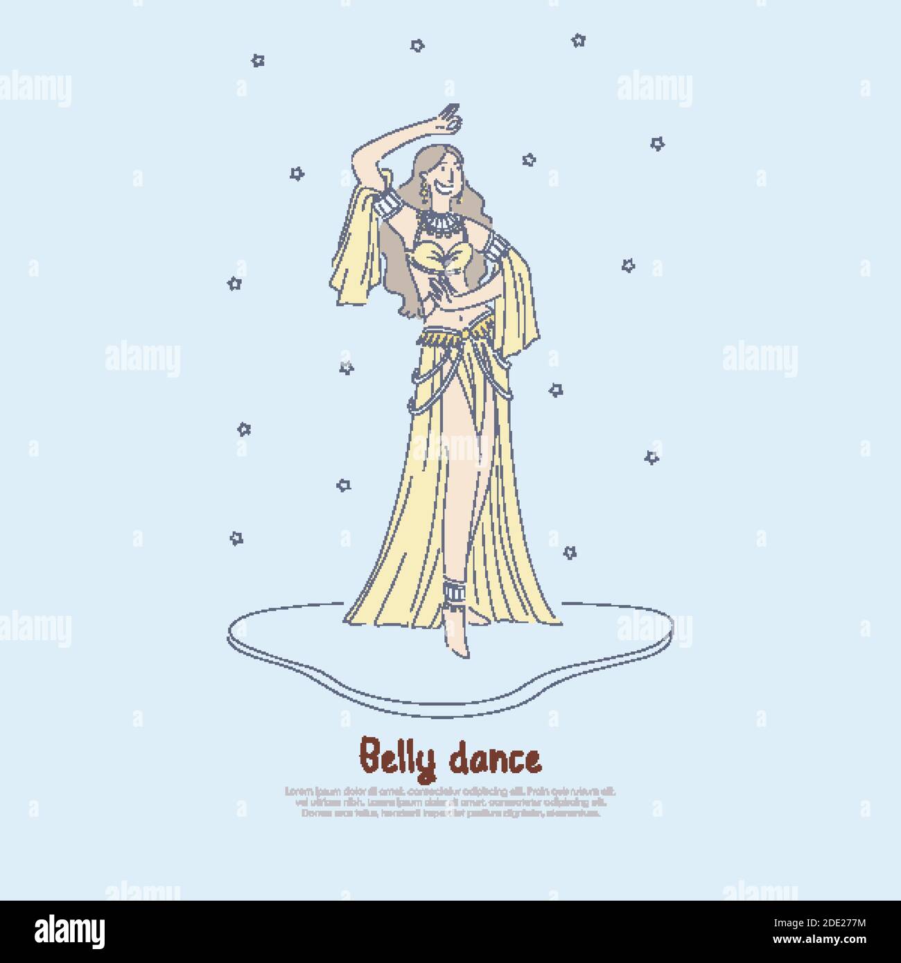 Pretty woman in authentic dress, beautiful dancer performing exotic ...