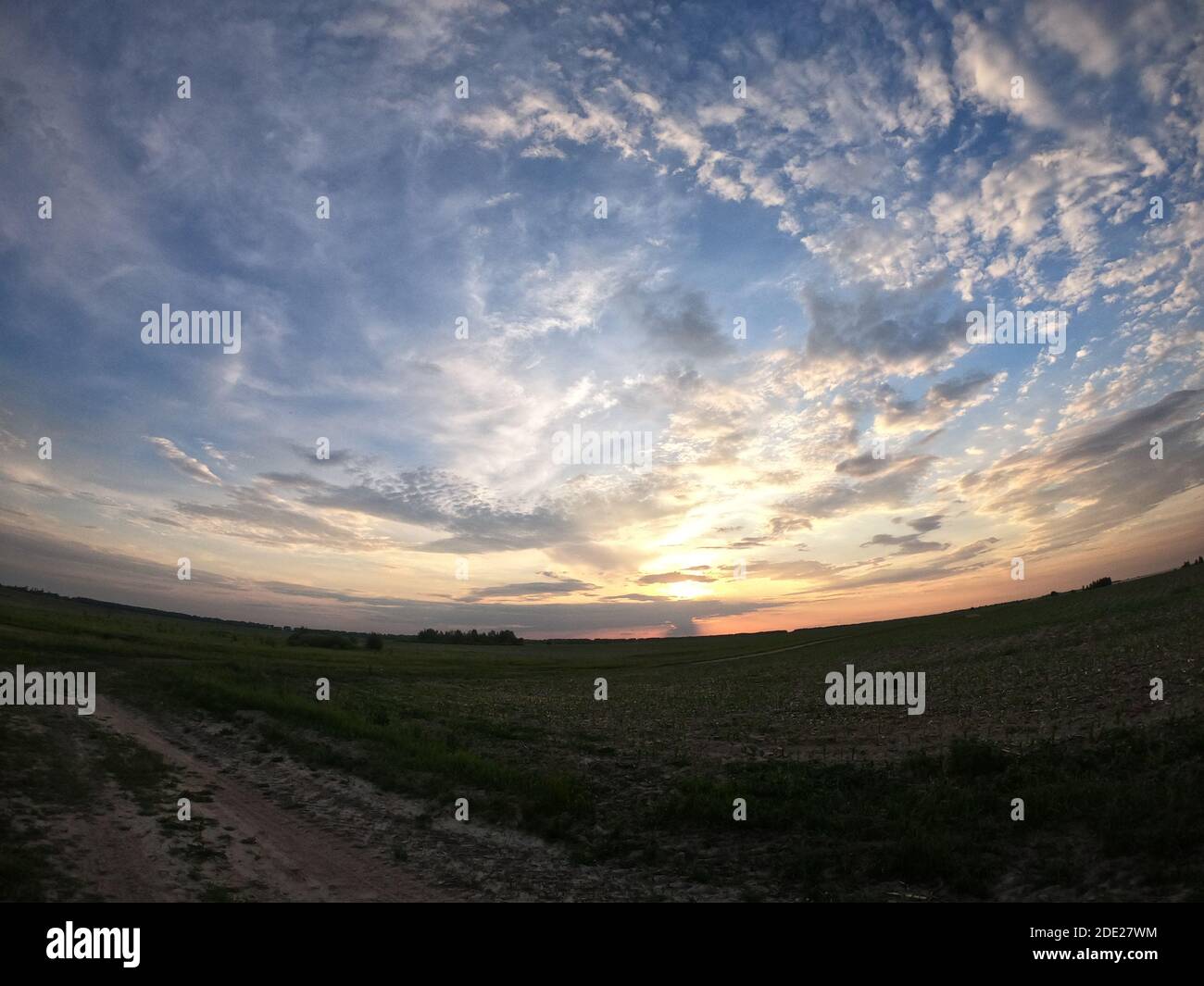 Farming evening landscape hi-res stock photography and images - Alamy