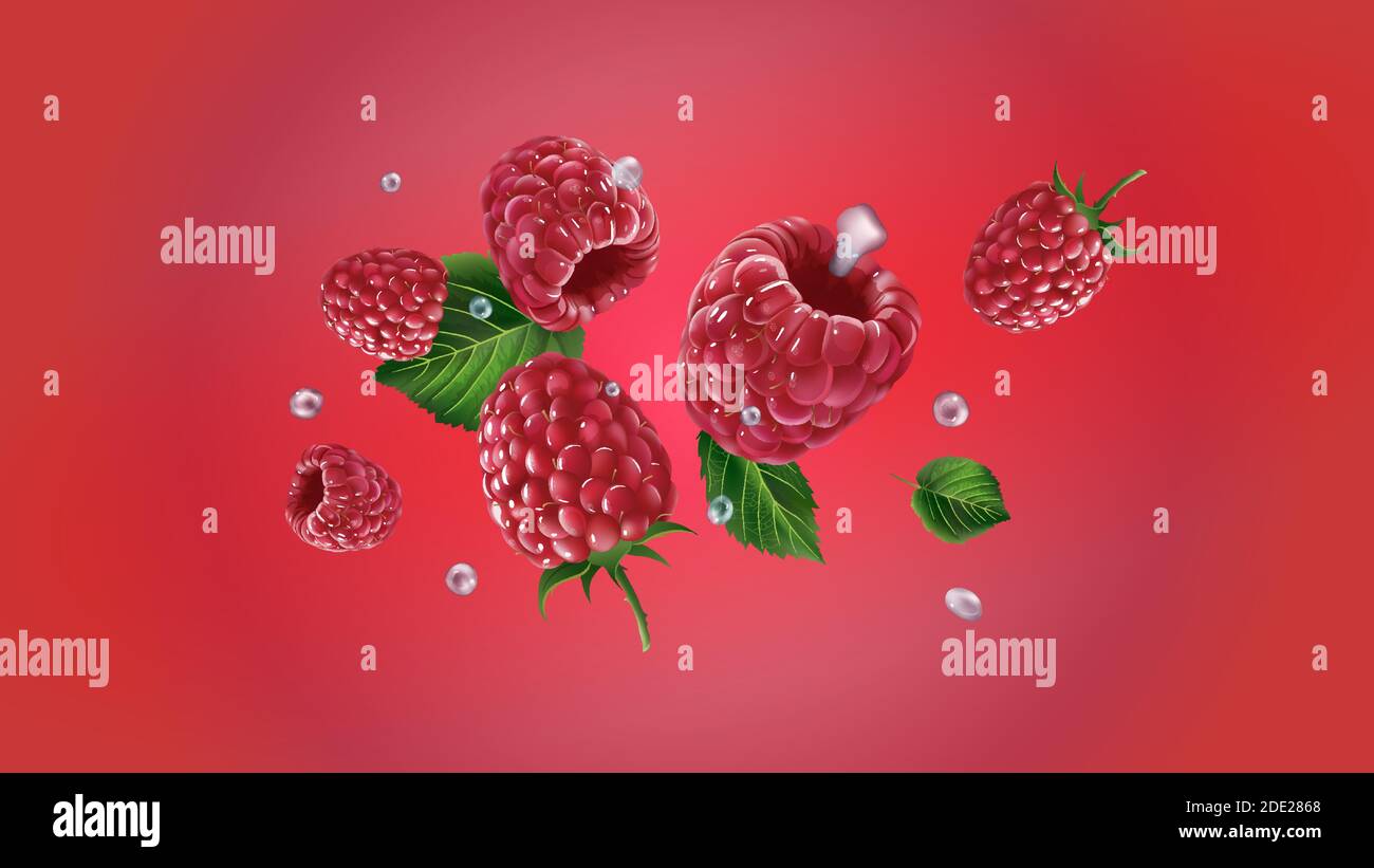 Flying water droplets Stock Vector Images - Alamy