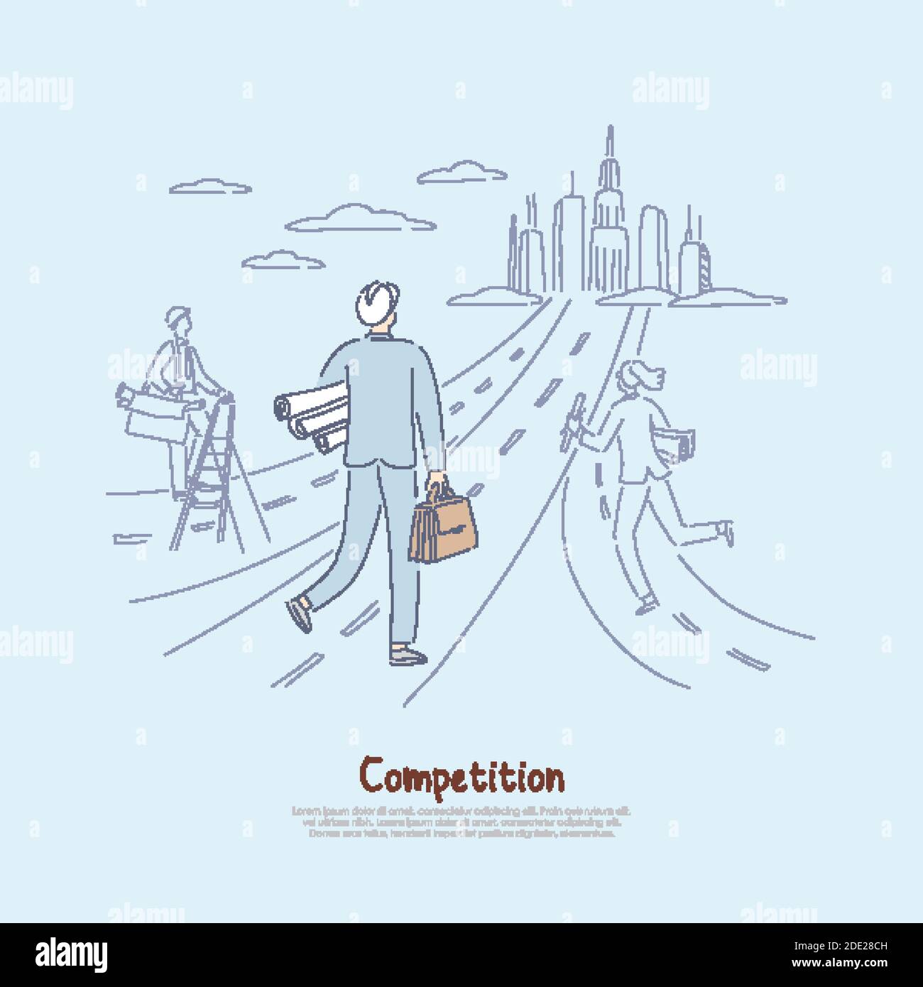 Labor market vector vectors hi-res stock photography and images - Alamy